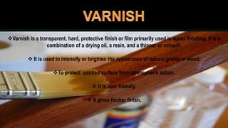 PAINTS AND VARNISH | PPT