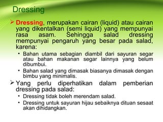 Salad & salad dressing | PPT