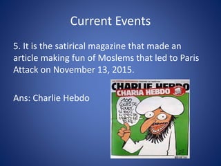 Sample of Quiz Bee For United Nations Week | PPTX