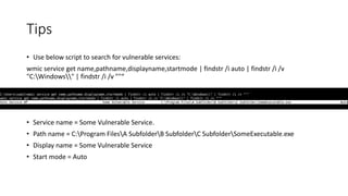 Unquoted service path exploitation | PPT