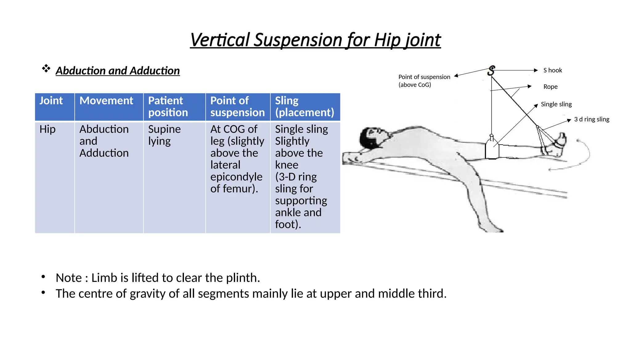 Suspension Therapy Hip Joint. Physiotherapy | PPTX
