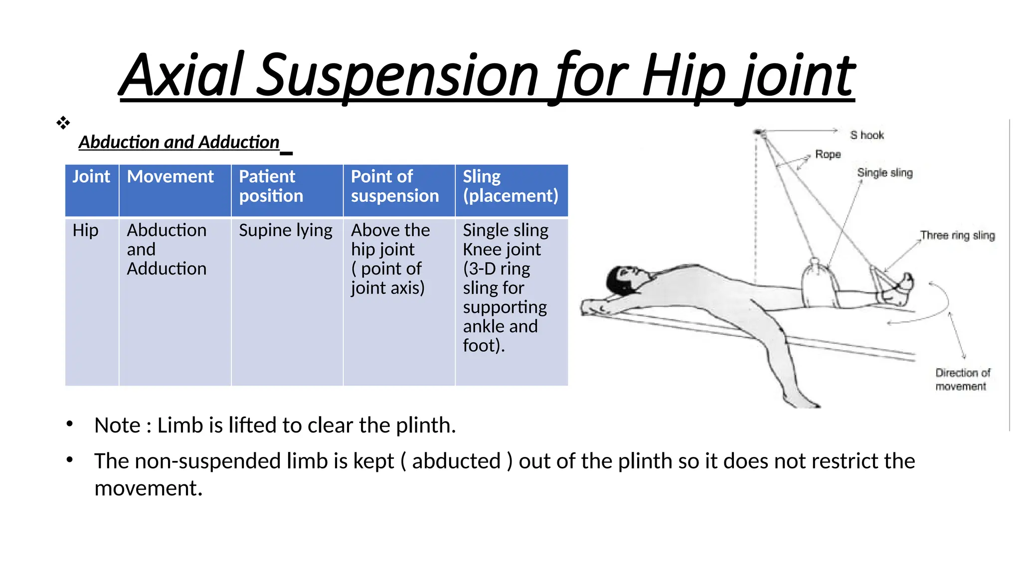 Suspension Therapy Hip Joint. Physiotherapy | PPTX