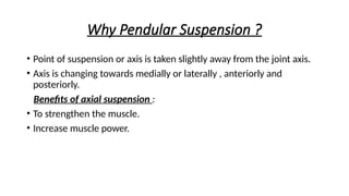 Suspension Therapy Hip Joint. Physiotherapy | PPTX