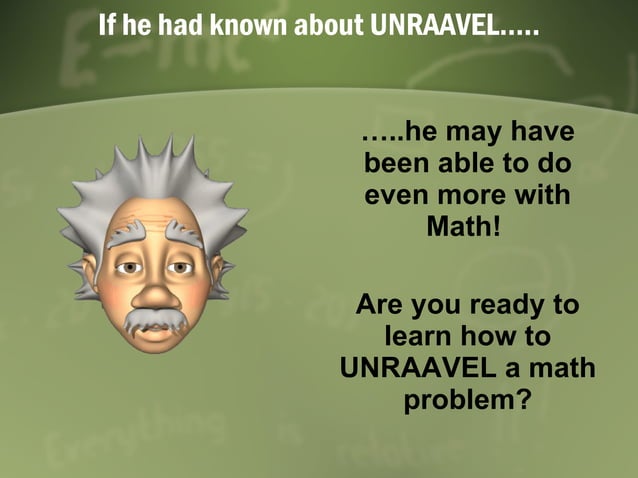 Unraavel a math_problem_fourth_fifth | PPT