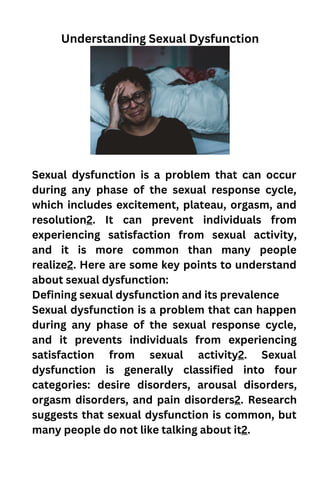Unraveling Sexual Dysfunction Causes, Impacts, and Solutions.pdf ...