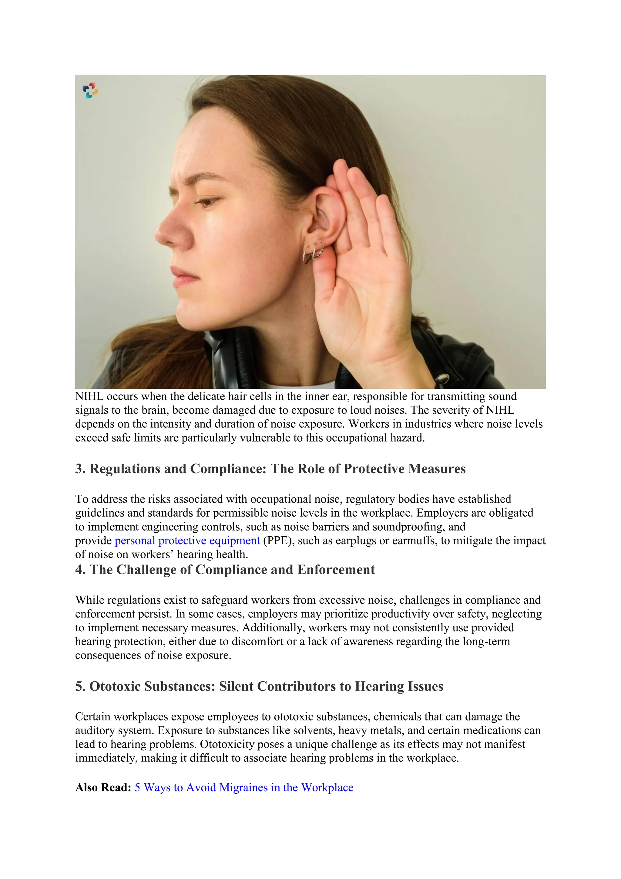 14 Causes of Hearing Problems in the Workplace | The Lifesciences ...