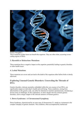 Exploring 10 Unusual Genetic Mutations in Humans | The Lifesciences ...