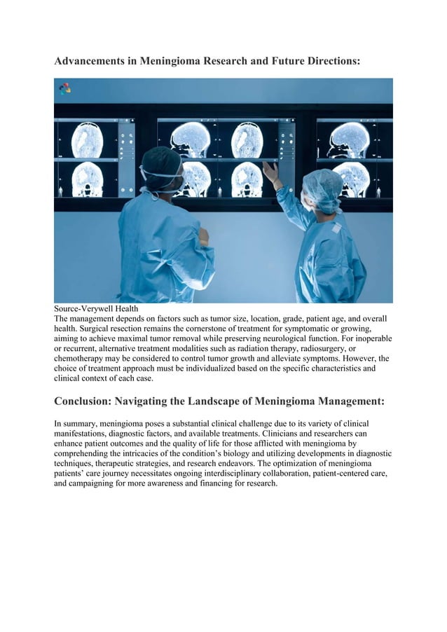 Meningioma: Understanding Symptoms, Diagnosis, and Treatment Options ...