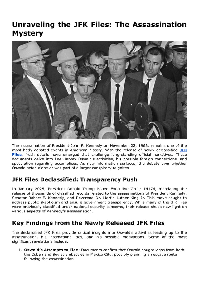 Unraveling the JFK Files_ The Assassination Mystery.docx
