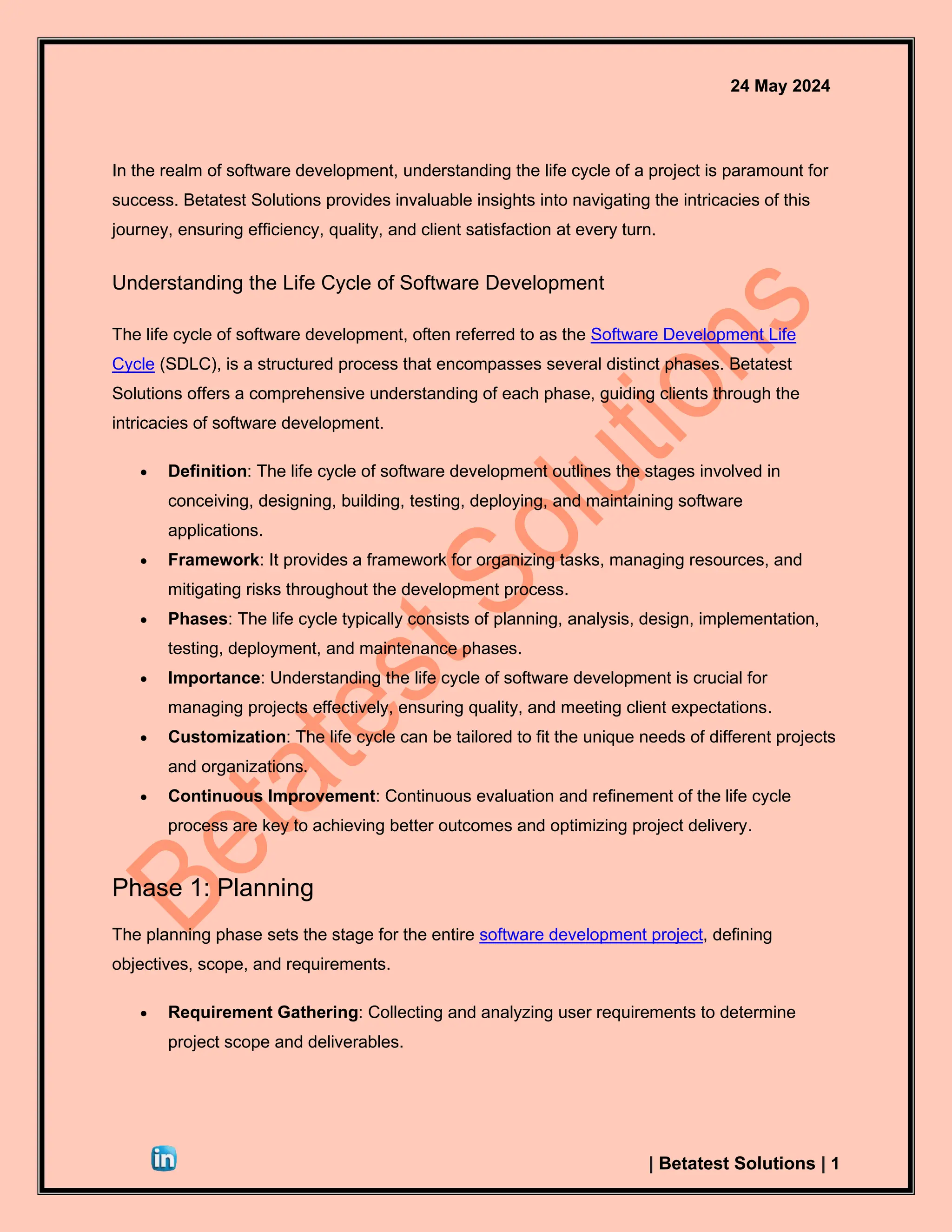 Unraveling the Life Cycle of Software Development_ Insights from ...