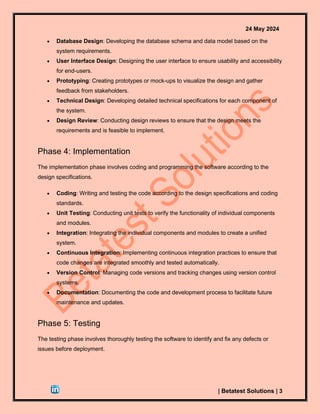Unraveling the Life Cycle of Software Development_ Insights from ...