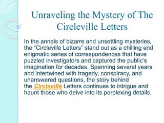Unraveling the Mystery of The Circleville Letters.pptx