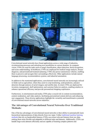 Power of Convolutional Neural Networks in Modern AI | The Lifesciences Magazine | PDF