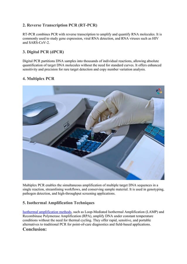 Polymerase Chain Reaction Principles Applications And Advancements