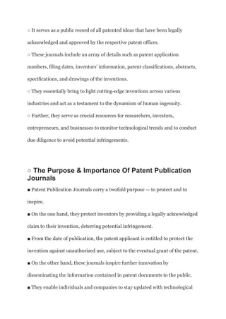 The Power of Patents: Understanding Intellectual Property through ...