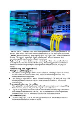 Exploring Fiber Optic Cable: Structure, Functionality and Applications ...