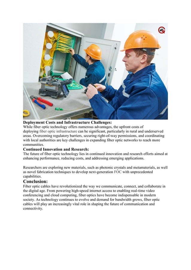 Exploring Fiber Optic Cable: Structure, Functionality and Applications ...