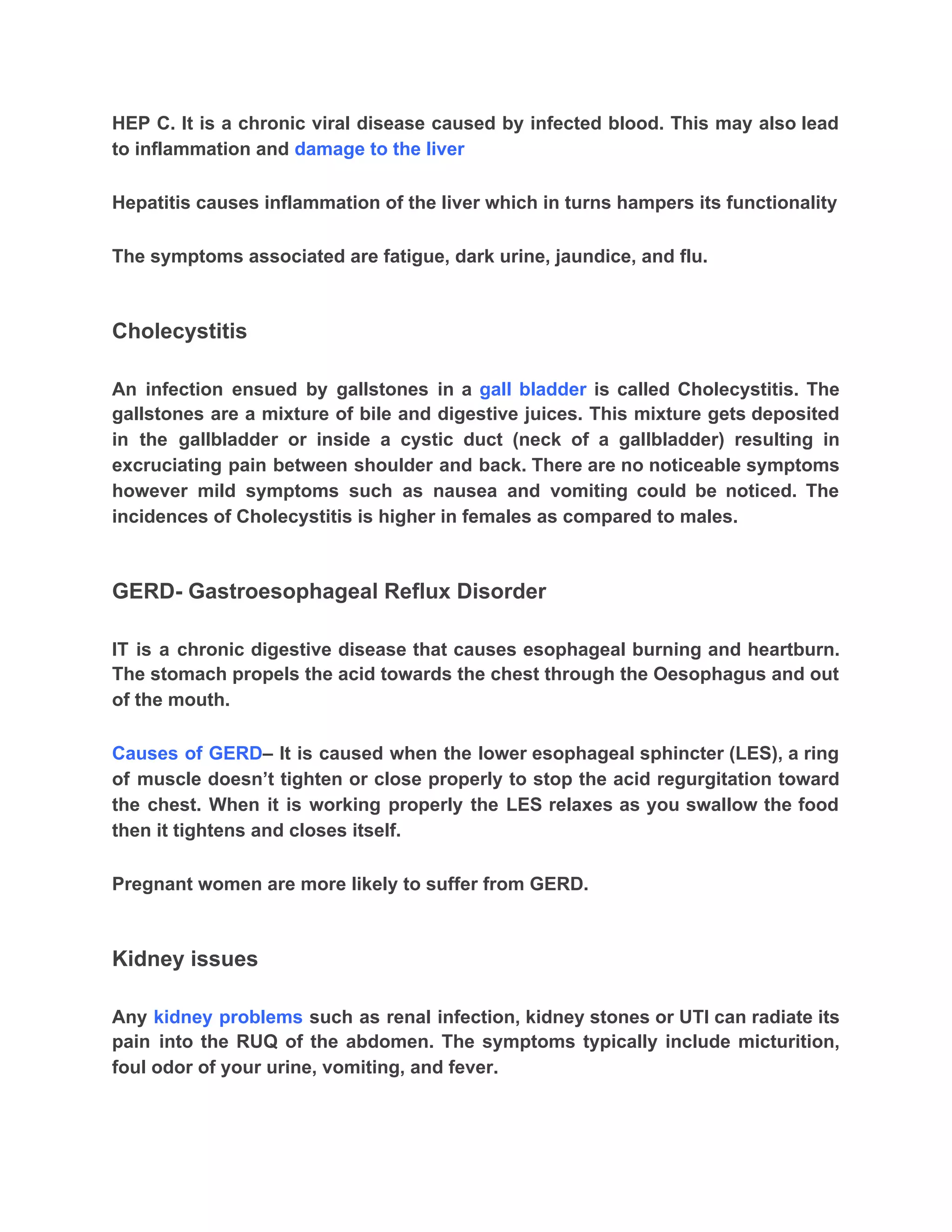 Unravel the mystery of right upper quadrant (ruq) abdominal pain | PDF