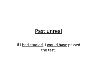 Unreal conditional a | PPT | Science