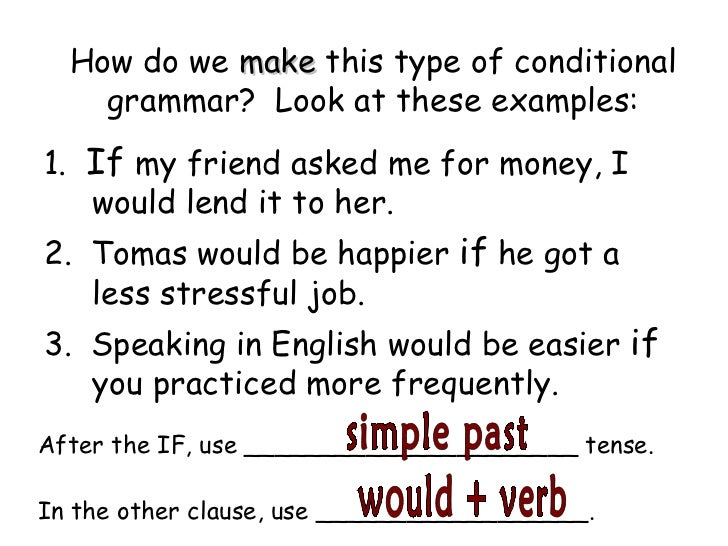 Unreal conditional of the present
