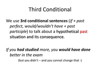 Unreal conditionals | PPT