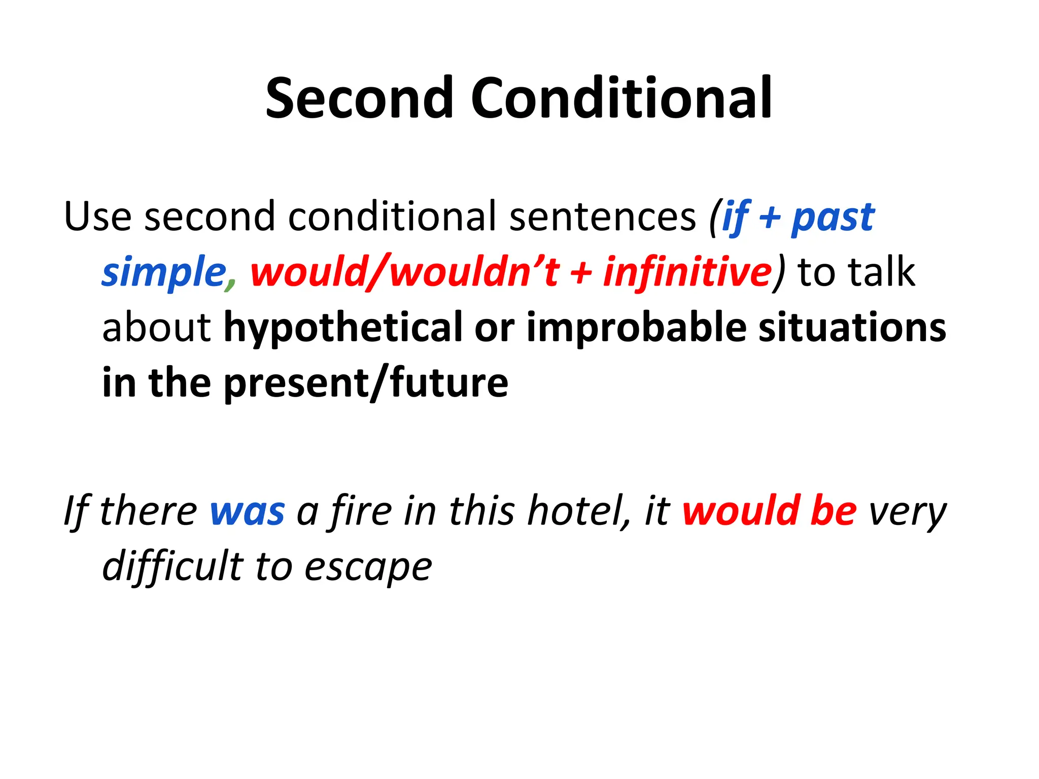 Unreal Conditionals - second and third conditionals | PPTX
