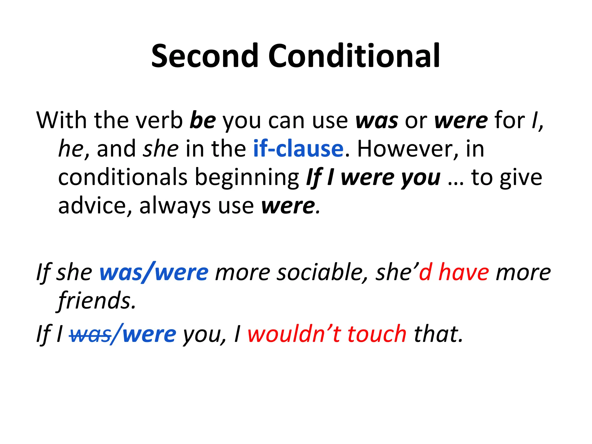 Unreal Conditionals - second and third conditionals | PPTX