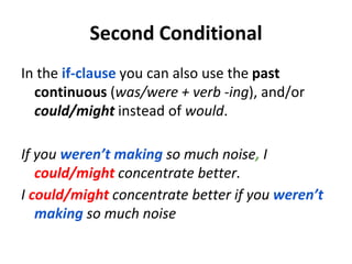 Unreal Conditionals - second and third conditionals | PPT