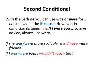 Unreal Conditionals - second and third conditionals | PPTX