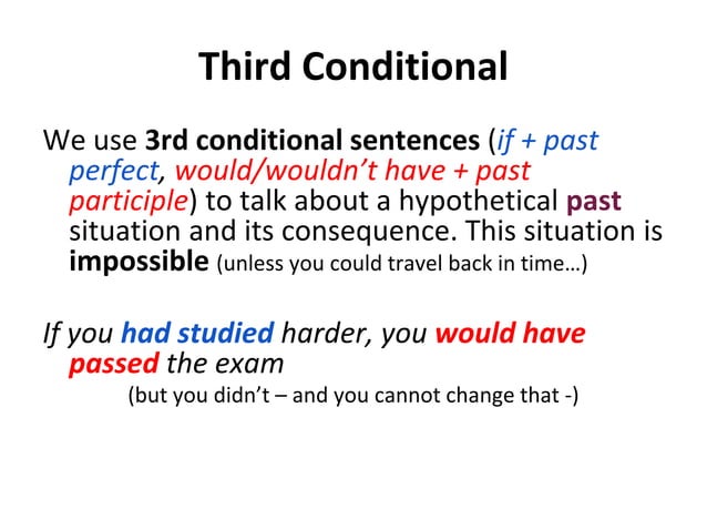 Unreal Conditionals - second and third conditionals | PPTX