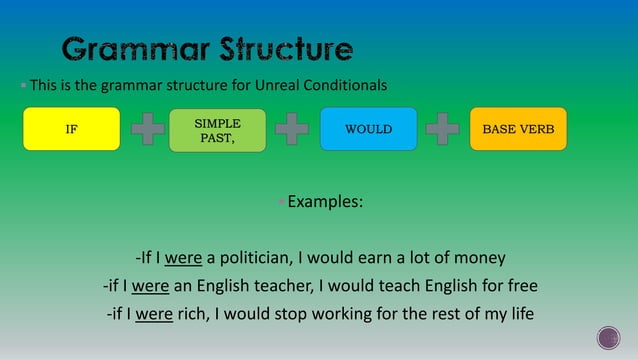 Unreal conditionals second conditional | PPTX