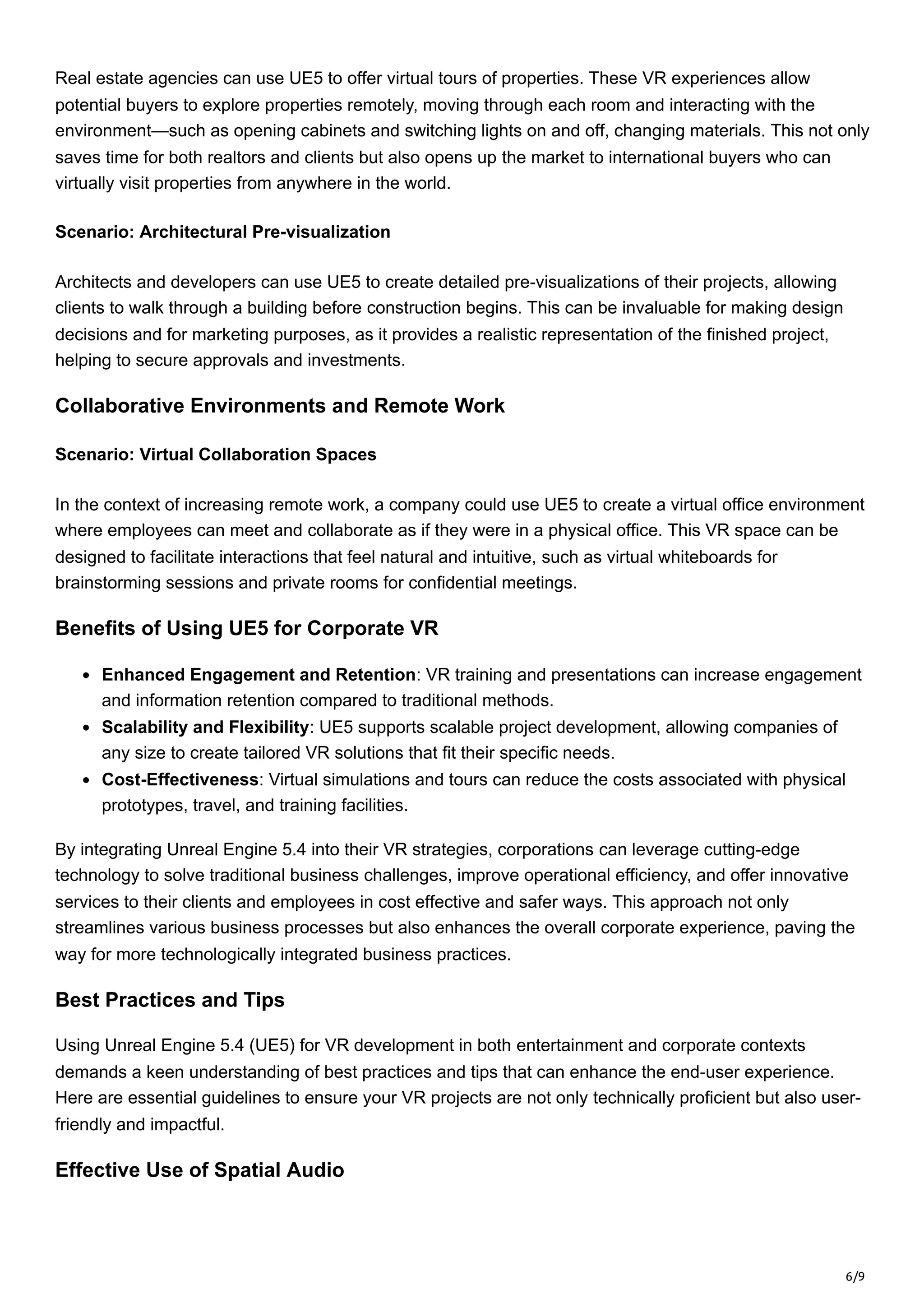 Unreal Engine 5 for VR Development All You Need to Know | PDF