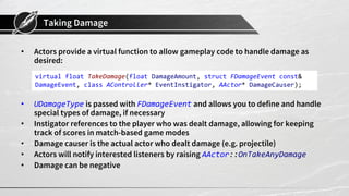 Unreal Engine Basics 03 - Gameplay | PPT