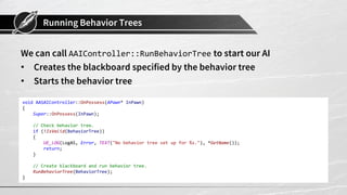 Unreal Engine Basics 04 - Behavior Trees | PPT