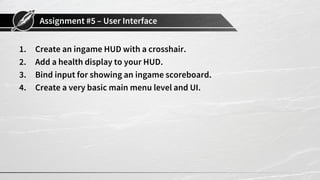 Unreal Engine Basics 05 - User Interface | PDF | Web Design and HTML ...