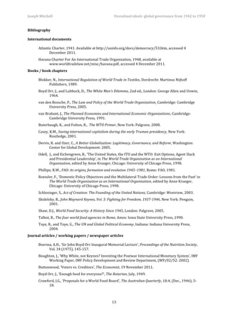 Unrealised ideals the other side of global governance from 1942 to 1950 ...