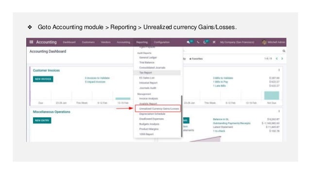 Unrealized Currency Gains or Losses in Odoo 15 Accounting | PPTX