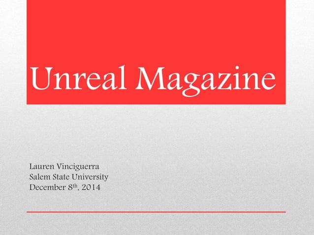 Unreal magazine | PPTX
