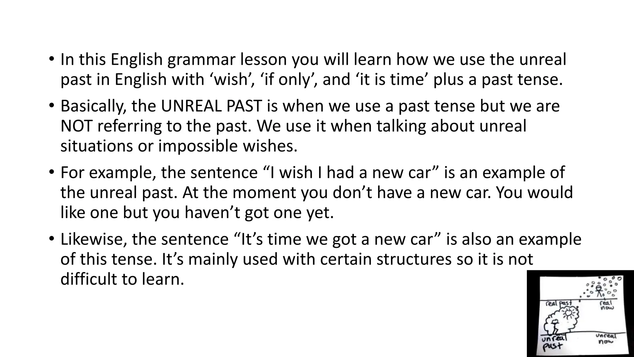 Unreal Past Tense Oxford English Grammar | PPTX