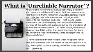 Nick carraway as an Unreliable Narrator.pptx