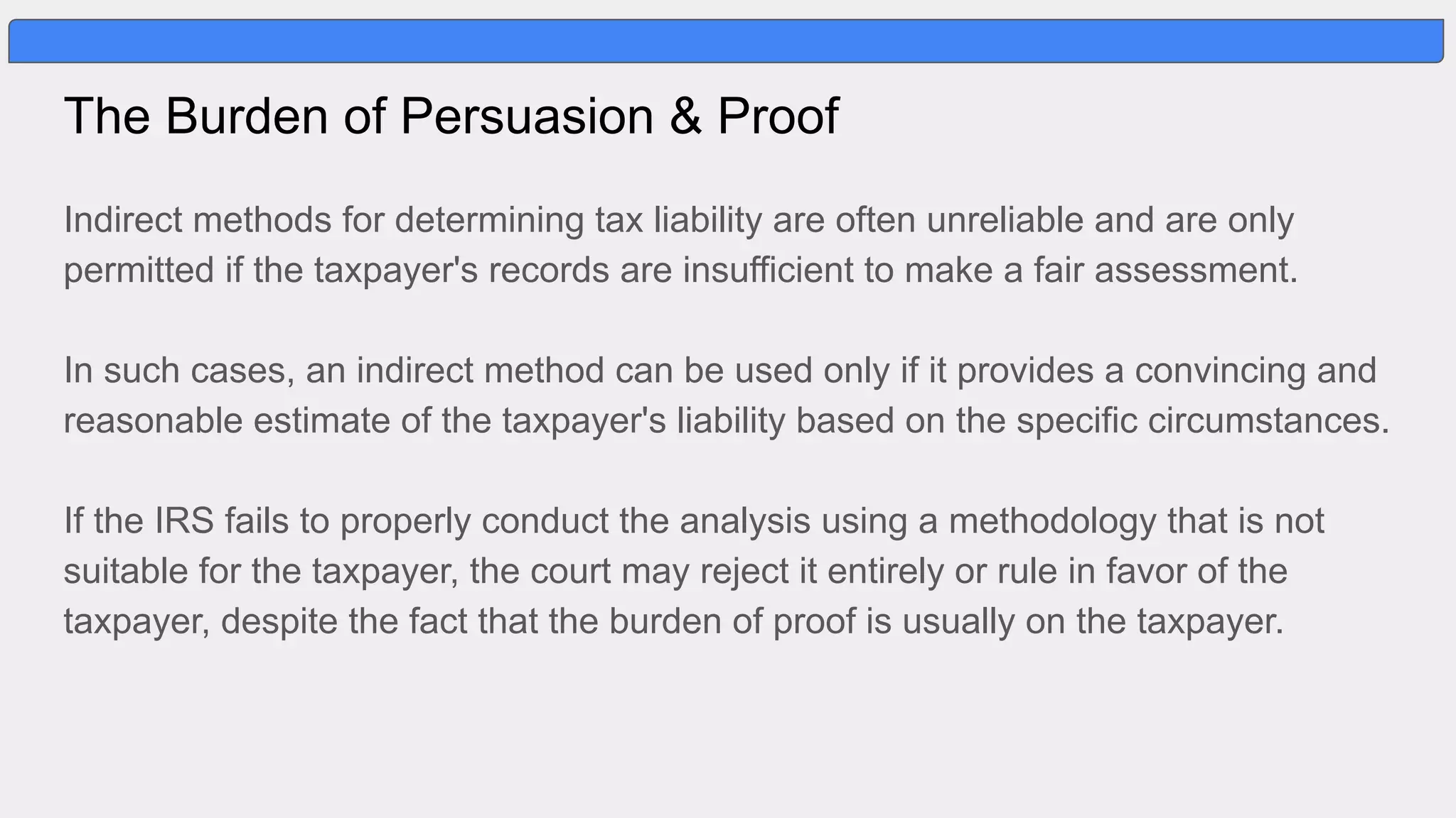 IRS Methods for Identifying Unreported Income | PPT