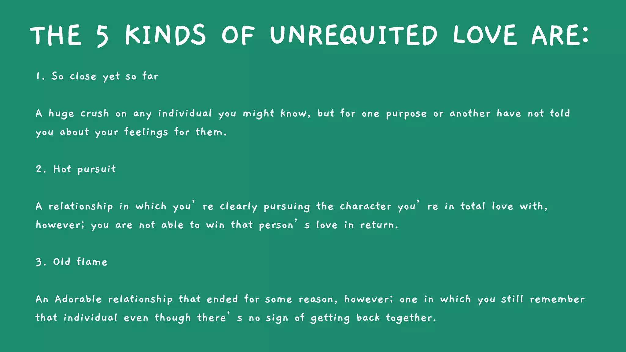 Unrequited love and relationship | PPT