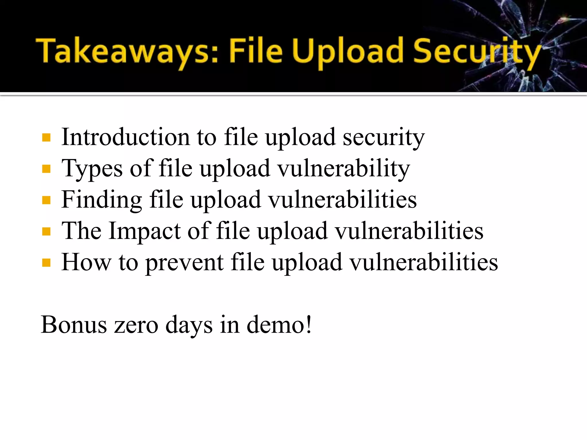 Unrestricted file upload CWE-434 - Adam Nurudini (ISACA) | PPTX
