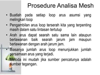 Analisa Mesh | PPTX