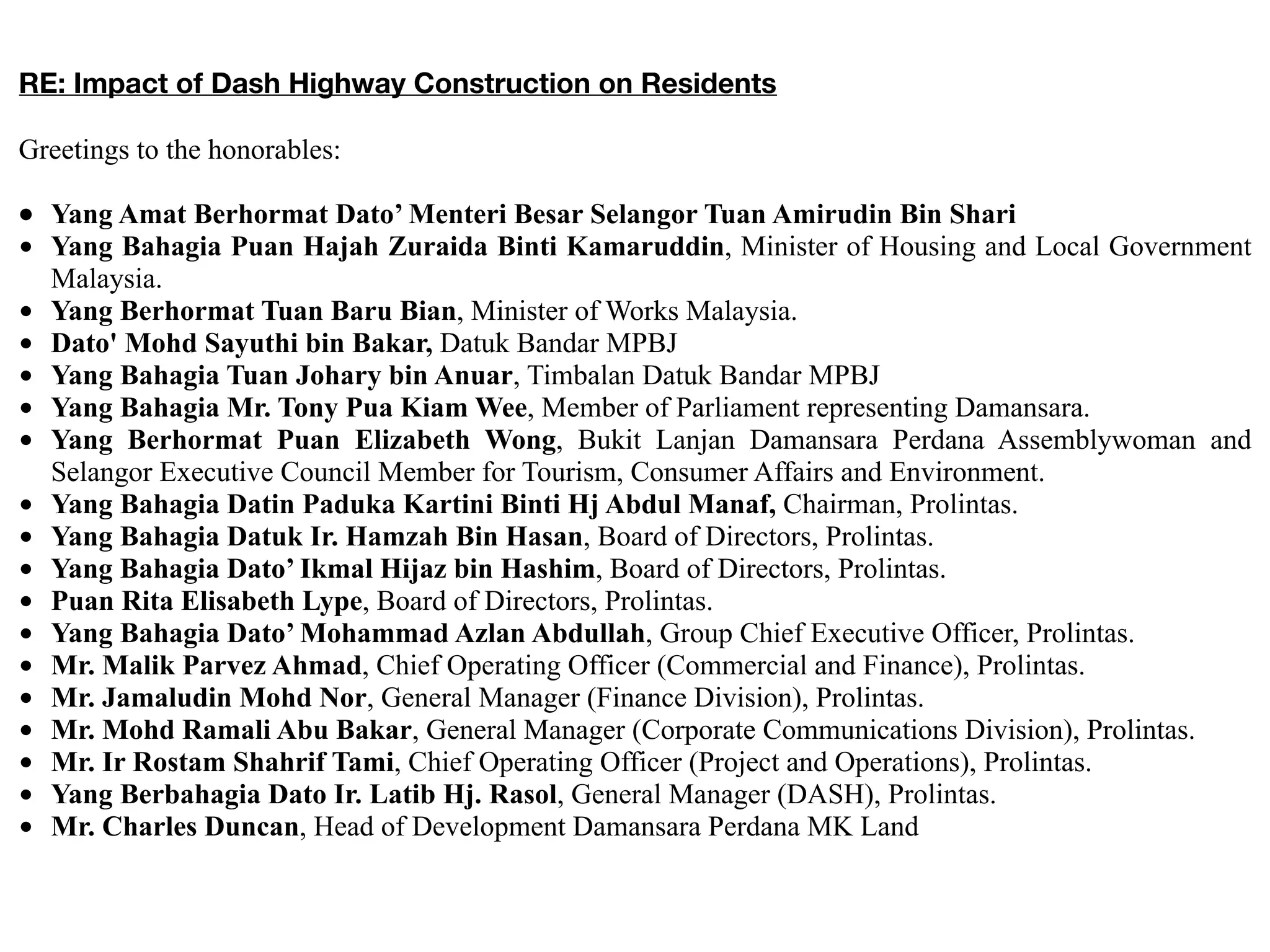 Impact of DASH Highway Construction on Residents | PDF