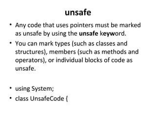 Unsafe | PPT