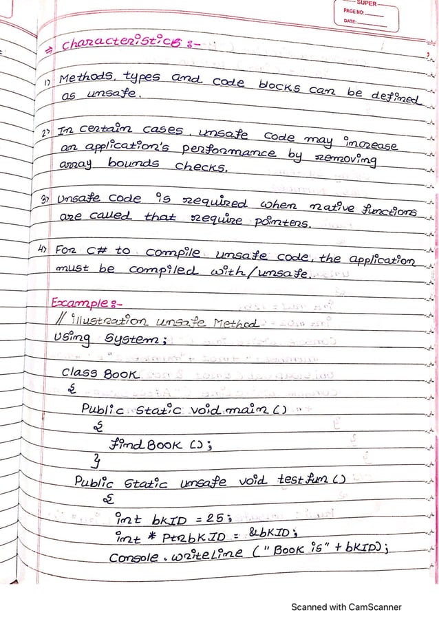 Unsafe code in dot net | PDF | Programming Languages | Computing