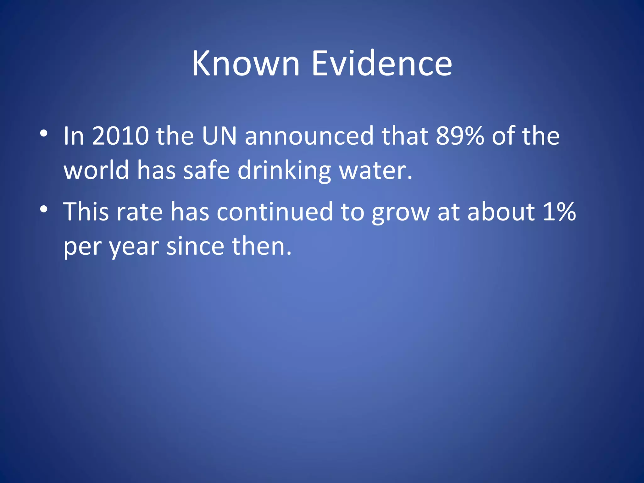 Unsafe drinking water | PPS | Water Services | Home Utilities