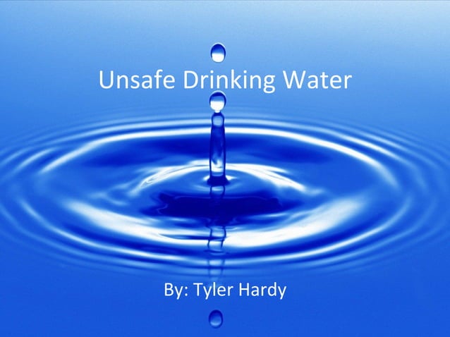 Unsafe drinking water | PPS | Water Services | Home Utilities