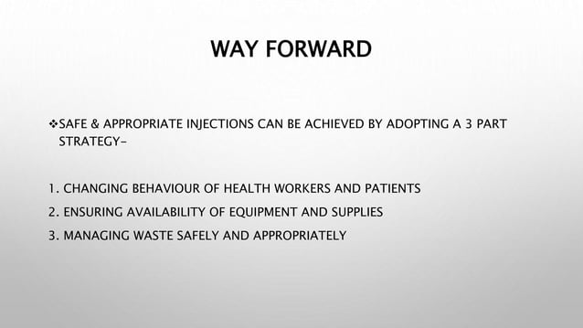 Unsafe Injections, Hazards and its Prevention.pptx